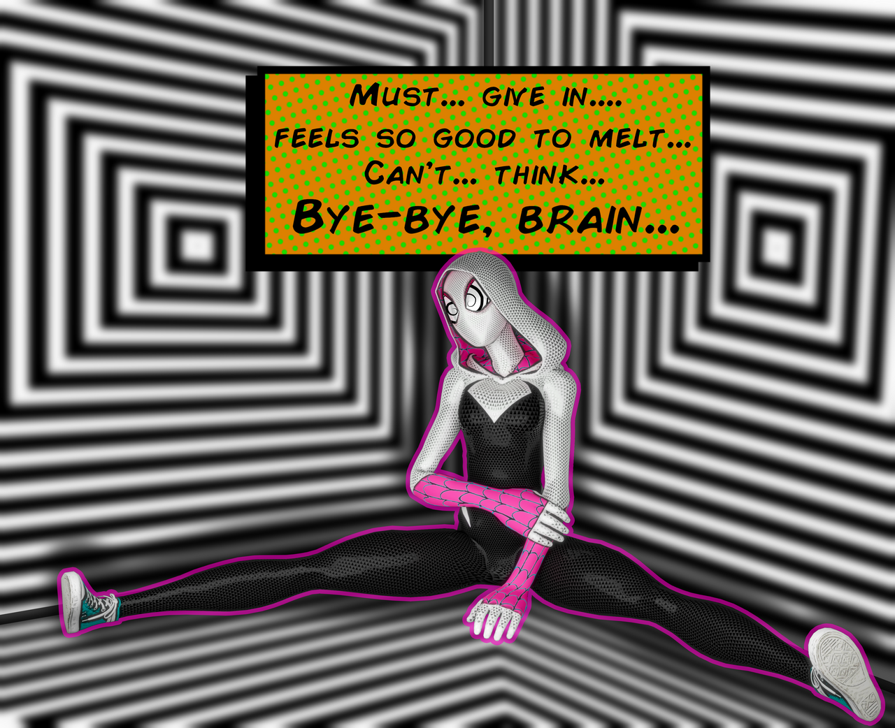 Spider Gwen Vs The Hypno Room By Saltygauntlet On Deviantart