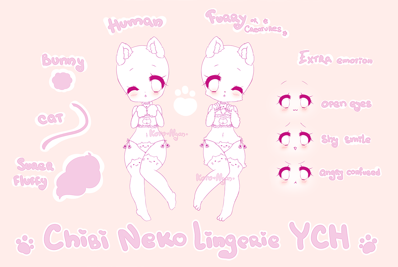 Neko Lingerie Chibi Ych By Kotonyan On Deviantart
