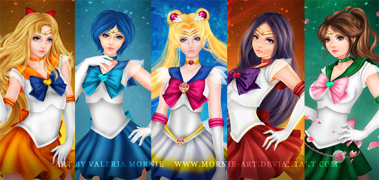 Inner Senshi Close Up By Mornie Art On Deviantart