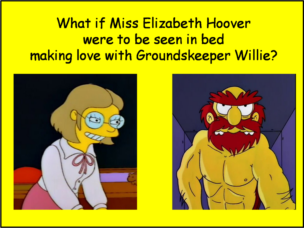 Miss Hoover And Groundskeeper Willie Theory 1 By Yolandarules On Deviantart