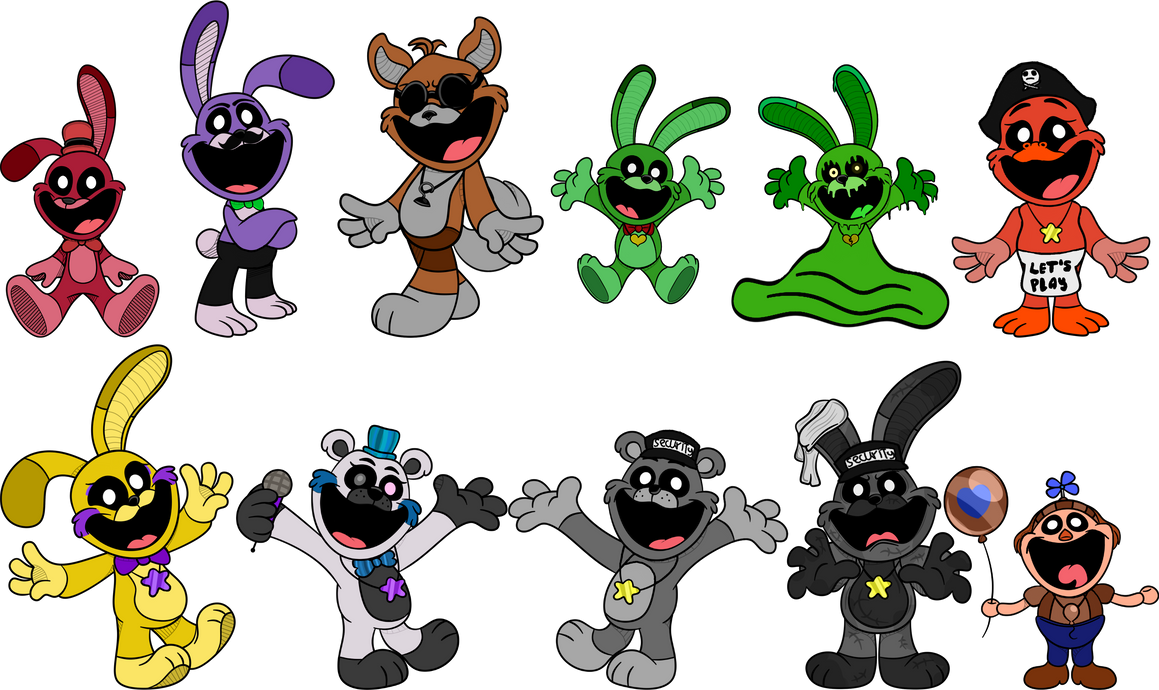 FnaB animatronics as smiling critters by WinterFreddy85 on DeviantArt FnaB animatronics as smiling critters by WinterFreddy85 on DeviantArt