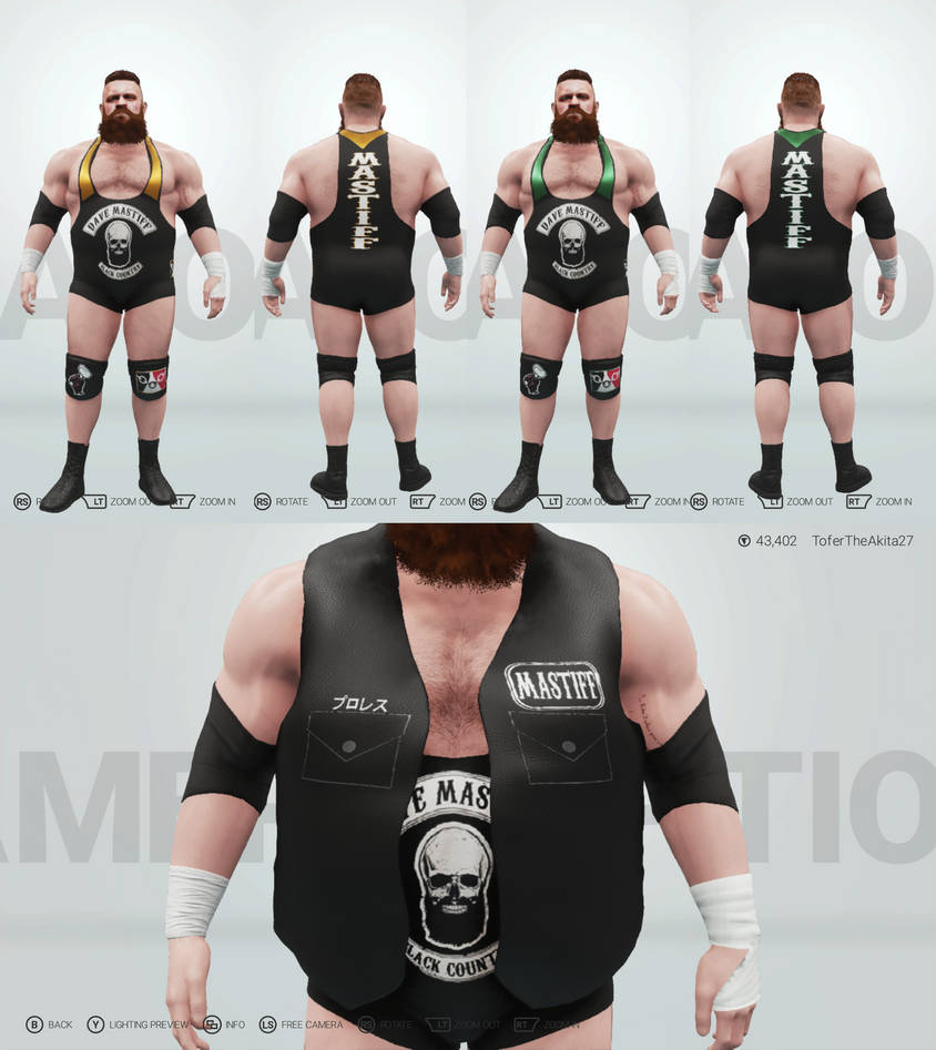 ''Bomber'' Dave Mastiff CAW from NXT UK by ToferTheAkita on DeviantArt ''Bomber'' Dave Mastiff CAW from NXT UK by ToferTheAkita on DeviantArt