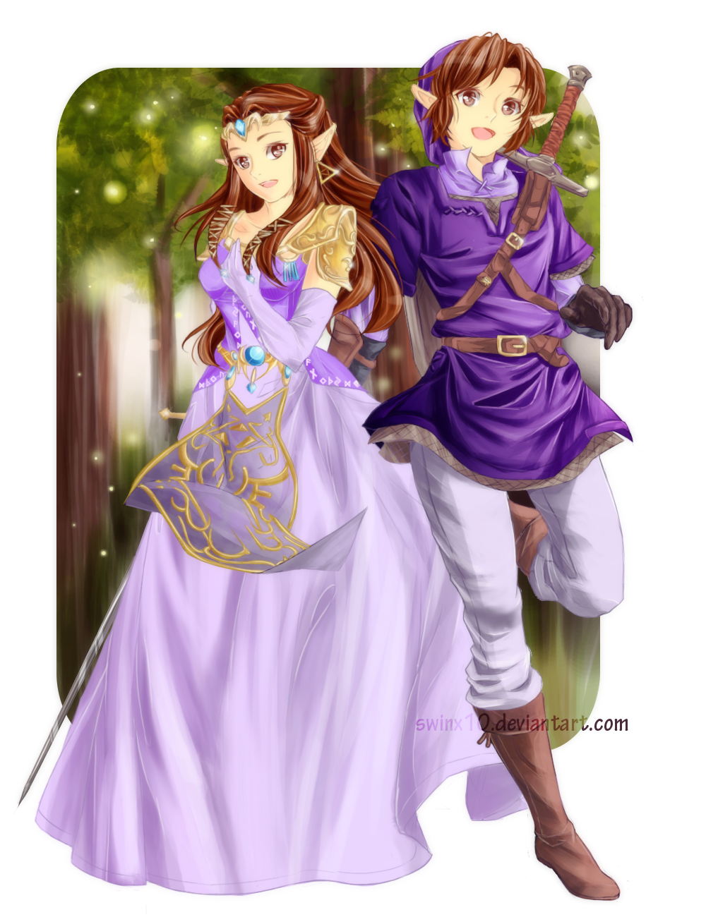 Link X Zelda By Swinx10 On Deviantart