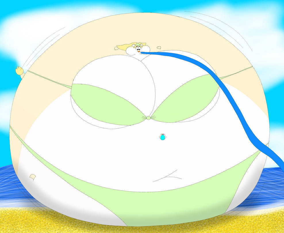 Bikini Blanca Massive Beach Ball Inflation By Rebow19 64 On Deviantart