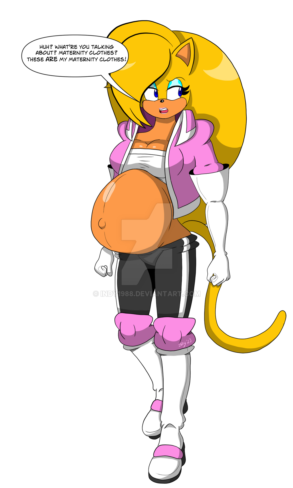 Pregnant Lady Walking By Indy1988 On Deviantart