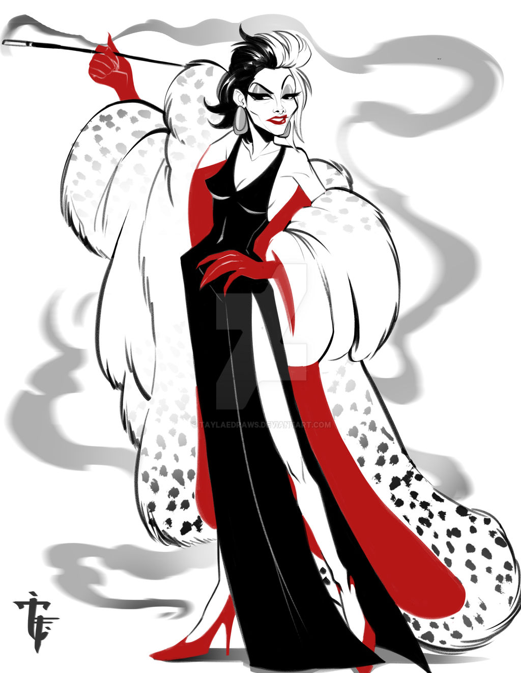 Cruella De Vil By Taylaedraws On Deviantart