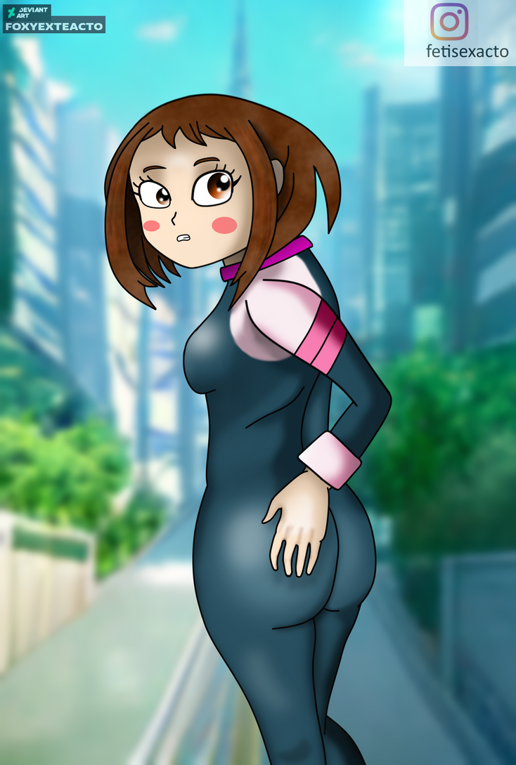 Sexy Ochako Uraraka By Foxyexteacto On Deviantart
