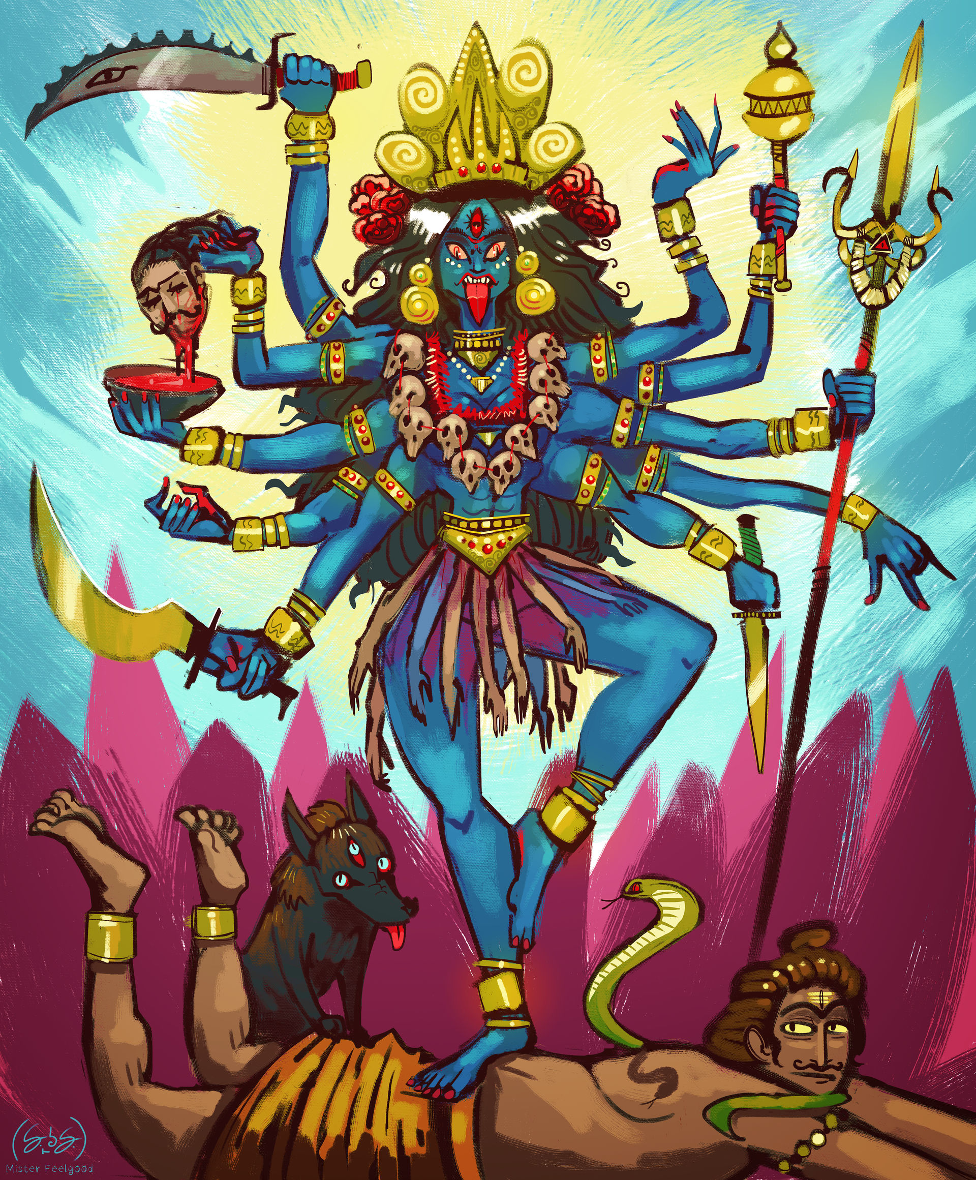 Kali Mata, the Dark Mother by MisterFeelgood on DeviantArt Kali Mata, the Dark Mother by MisterFeelgood on DeviantArt