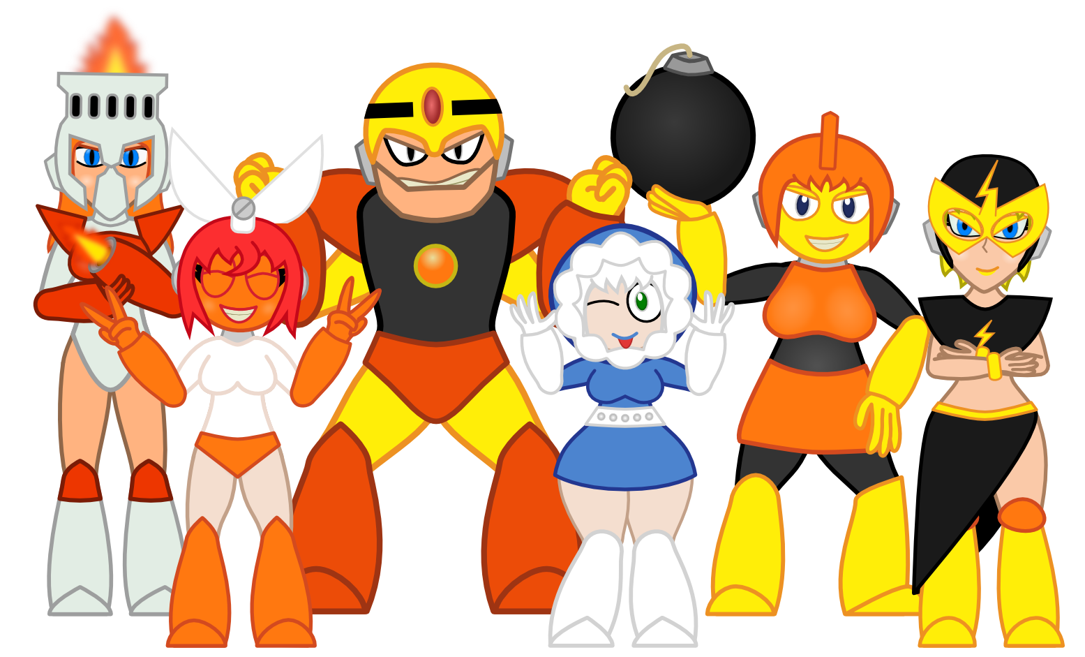 Mega Man 1 Genderswap By Skeppio On DeviantArt mega-man-1-genderswap-by-skeppio-on-deviantart