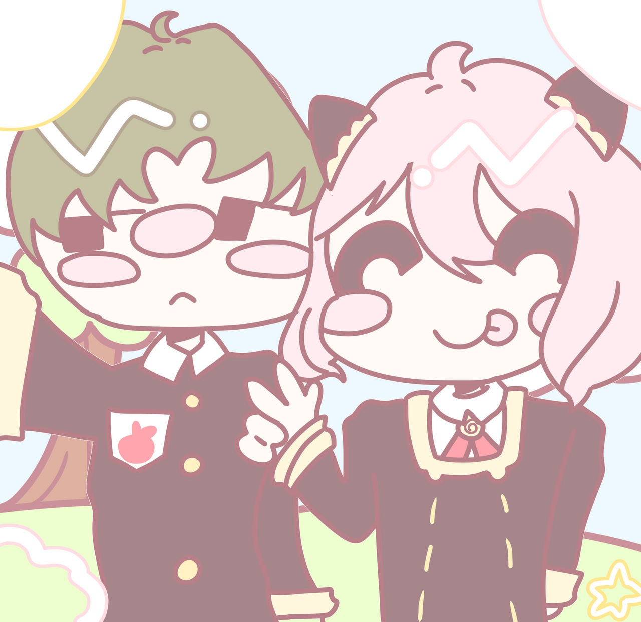 Anya X Damian By Cut3c0re On Deviantart