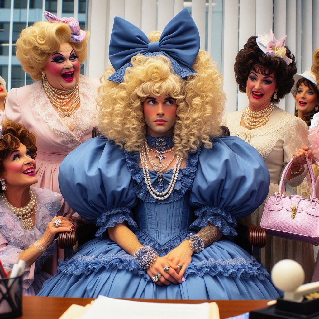 Take Your Sissy To Work Day 9 By The Frilly Salon On Deviantart