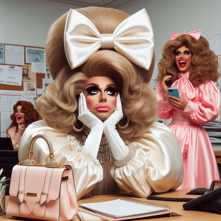 Bored Sissy At Work By The Frilly Salon On Deviantart