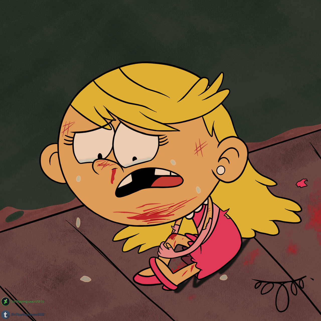 Lana And Lola Loud On Sad Loud House Group Deviantart