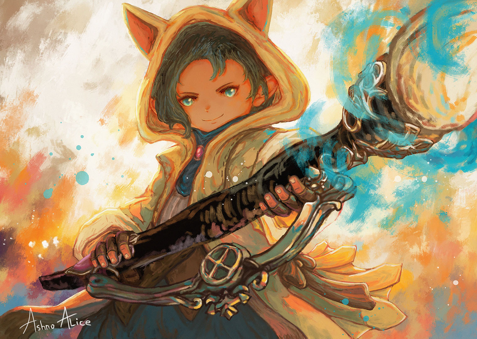 Ffxiv Krile Pictomancer By Ashnoalice On Deviantart