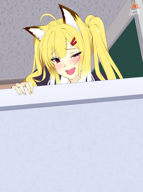 Tsundere Fox Girl Ver2 Term57 Color Rough Ver By Ikemura Hiroichi On Deviantart