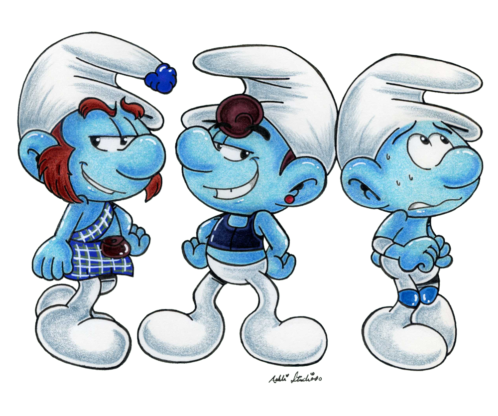 Smurfs Commission For Ubernerdmaster By Kiss The Iconist On Deviantart