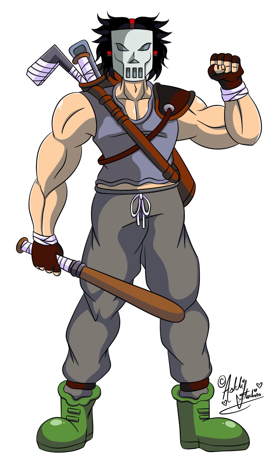 Teenage Mutant Ninja Turtles Casey Jones By Kiss The Iconist On Deviantart