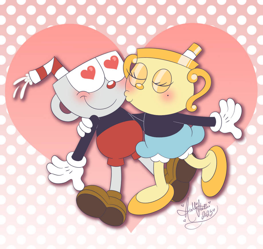 Cuphead X Chalice Valentines 2023 By Kiss The Iconist On Deviantart