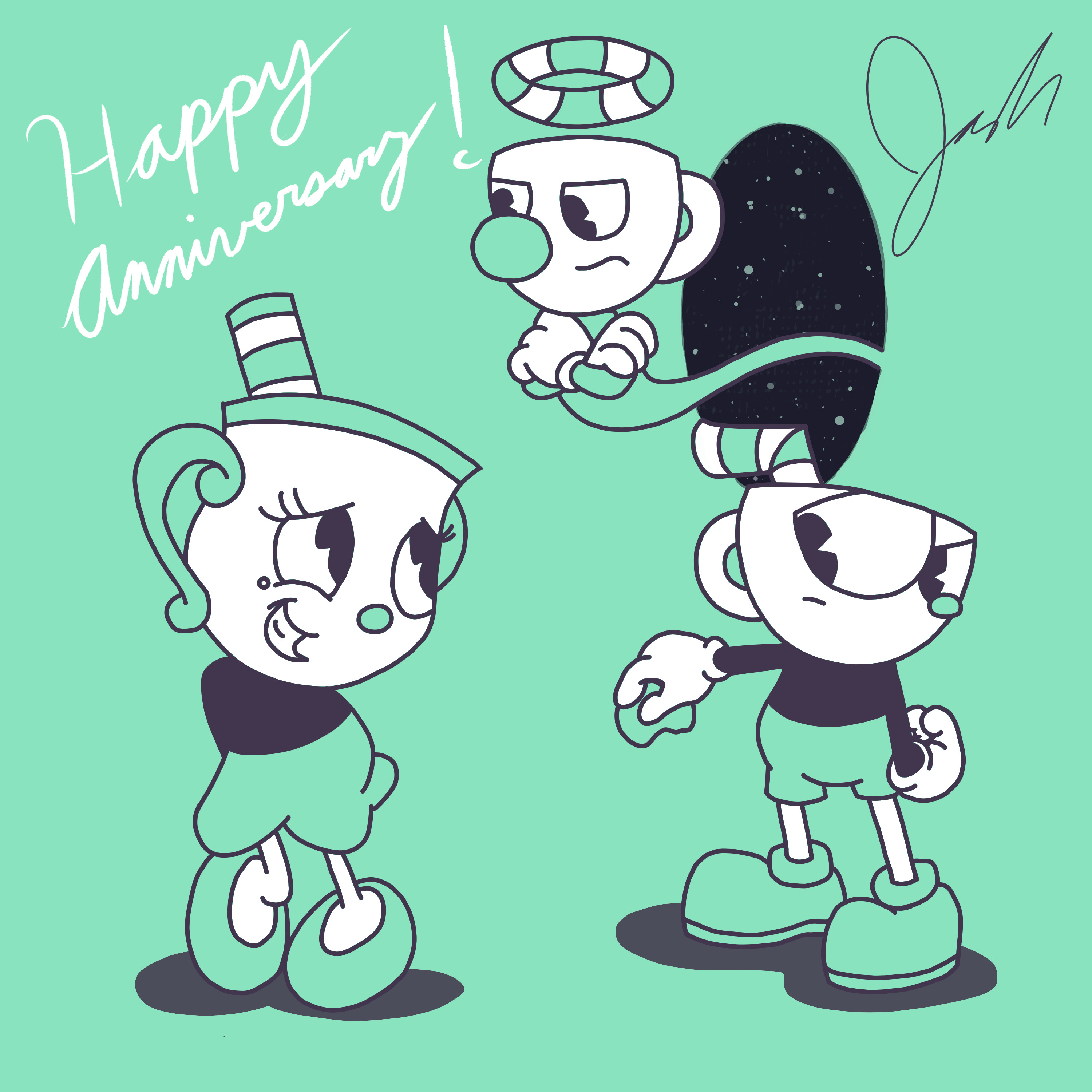 Cuphead Dlc Fan Art Alternate Color Scheme By Sketchworkstoo On Deviantart