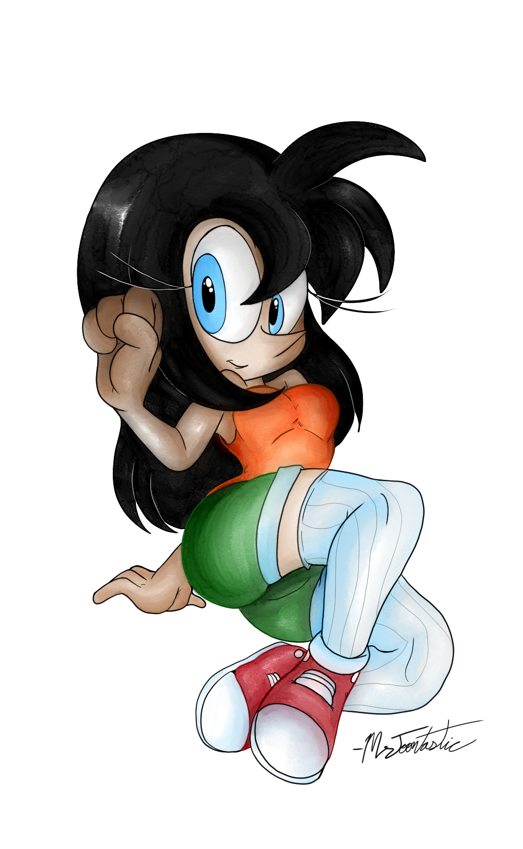 A Cute Mellisa Pose Colored By Mr Toontastic On Deviantart