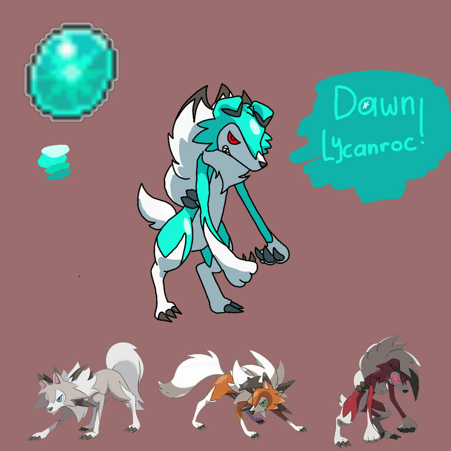 Dawn Lycanroc By Carabarabonanza On Deviantart