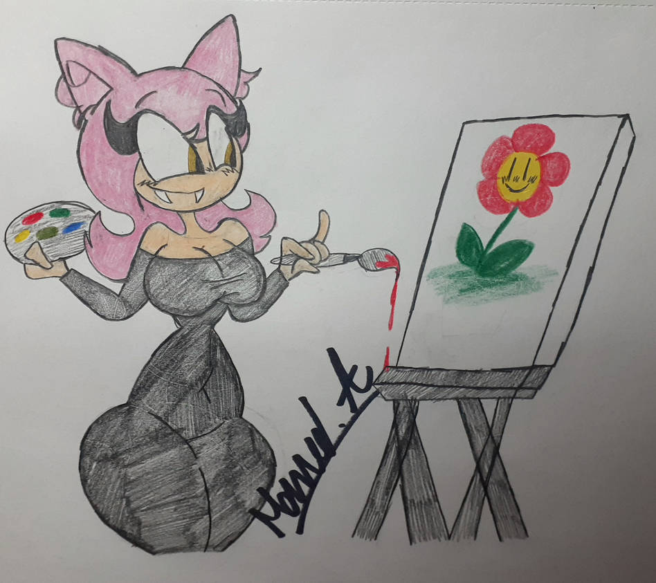 Arttrade 21 Cat Girl Artist By Alexcartoons2005 On Deviantart