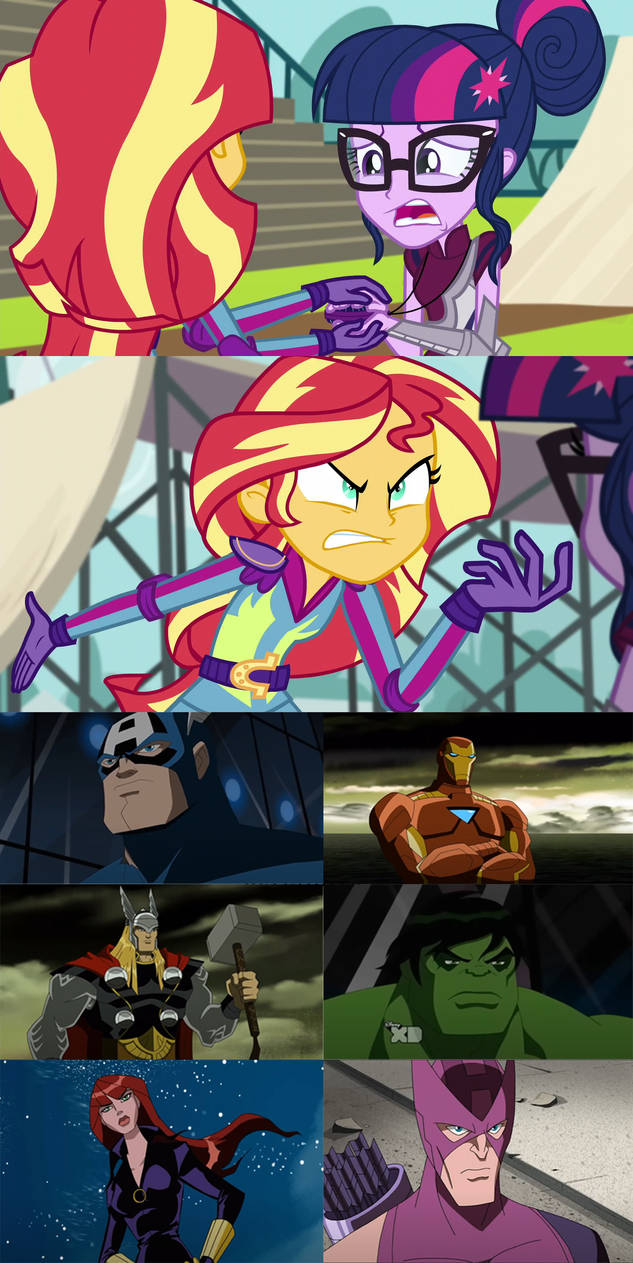 Avengers reacts to Sunset making Sci-Twi cry by javedayan5 on DeviantArt Avengers reacts to Sunset making Sci-Twi cry by javedayan5 on DeviantArt