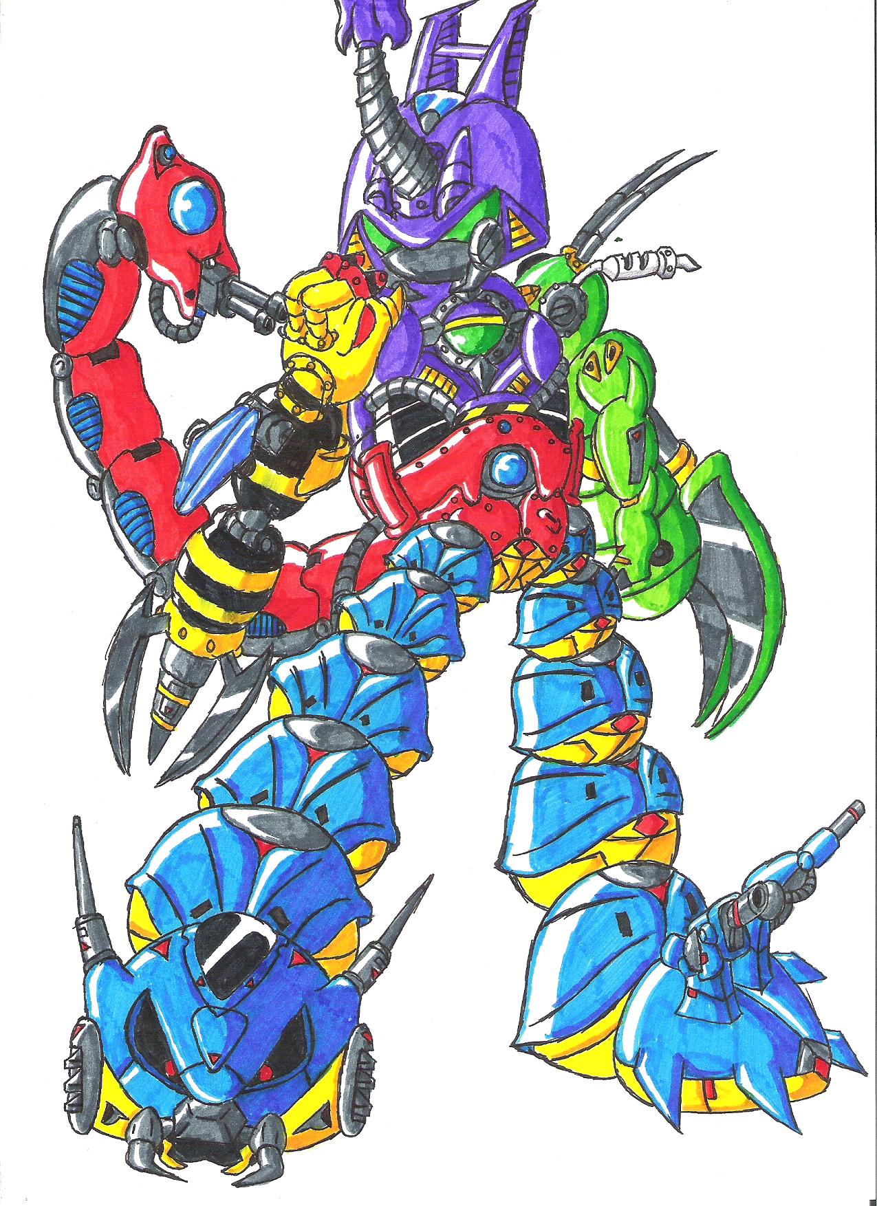Egg_Bug_Megazord by Max-Echidna-Bat on DeviantArt