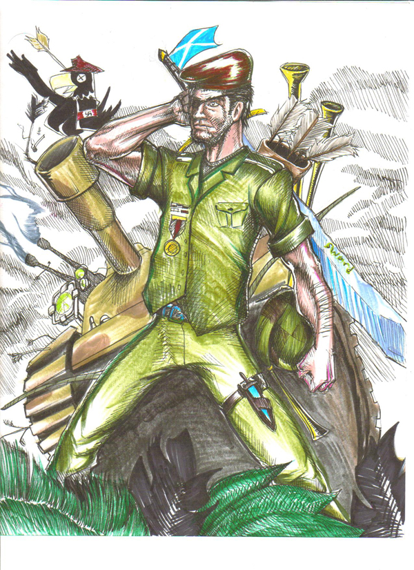 Major Mad Jack Churchill by Gliblord on DeviantArt