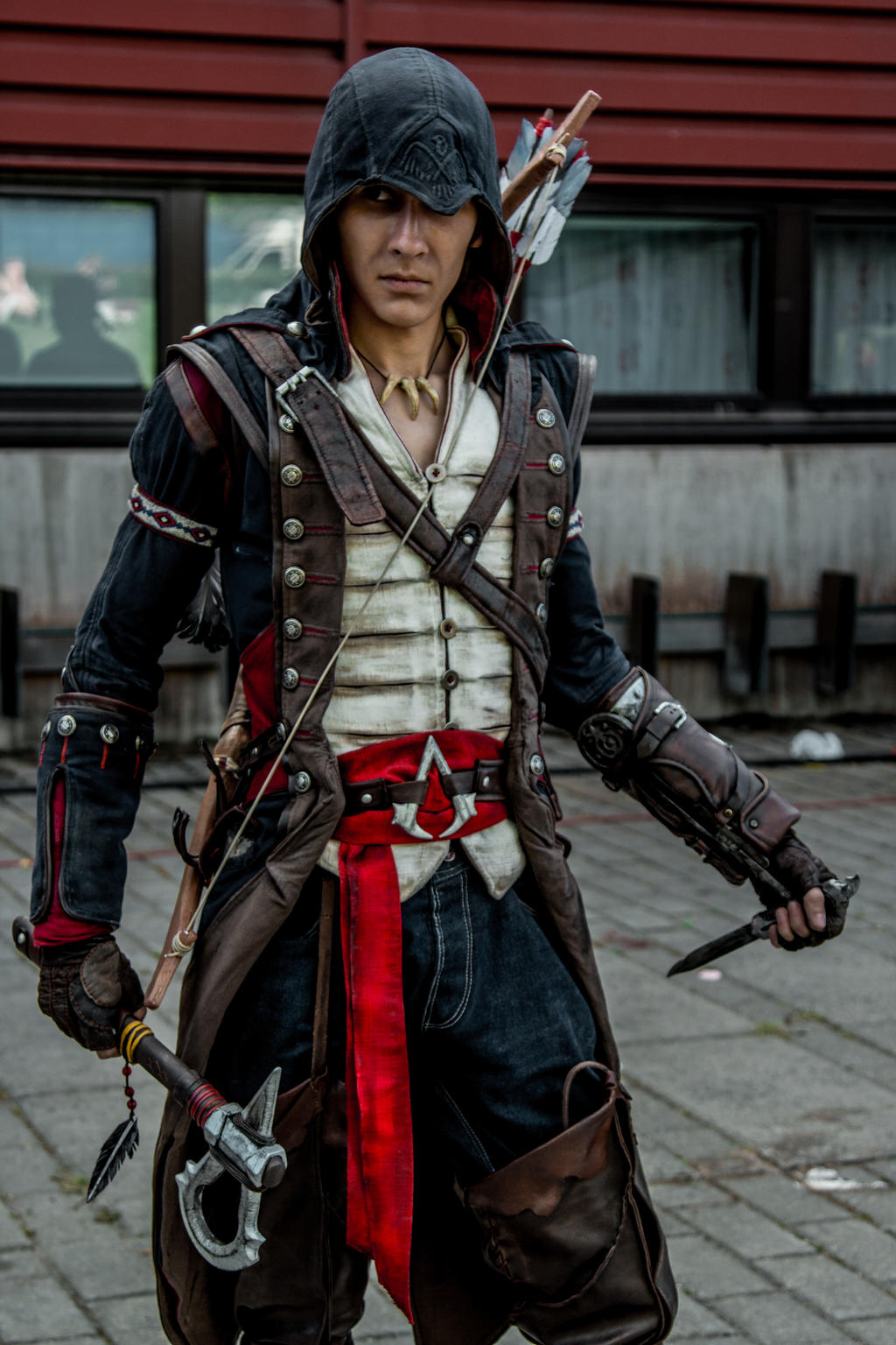 Connor Kenway Cosplay Battle Stance By Pearlite On Deviantart