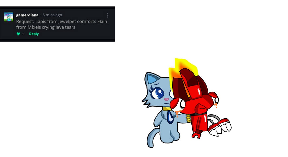Lapis Comforts Flain Crying Lava Tears by July-ChantheKawaii on DeviantArt Lapis Comforts Flain Crying Lava Tears by July-ChantheKawaii on DeviantArt