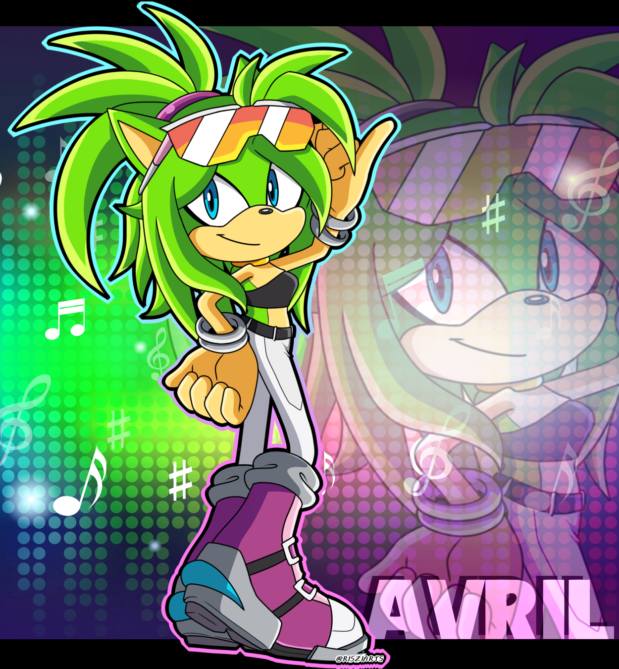 Green Hedgehog Girl Sonic Oc Singer Punk Hot Sexy By Sonictheedgehog On Deviantart