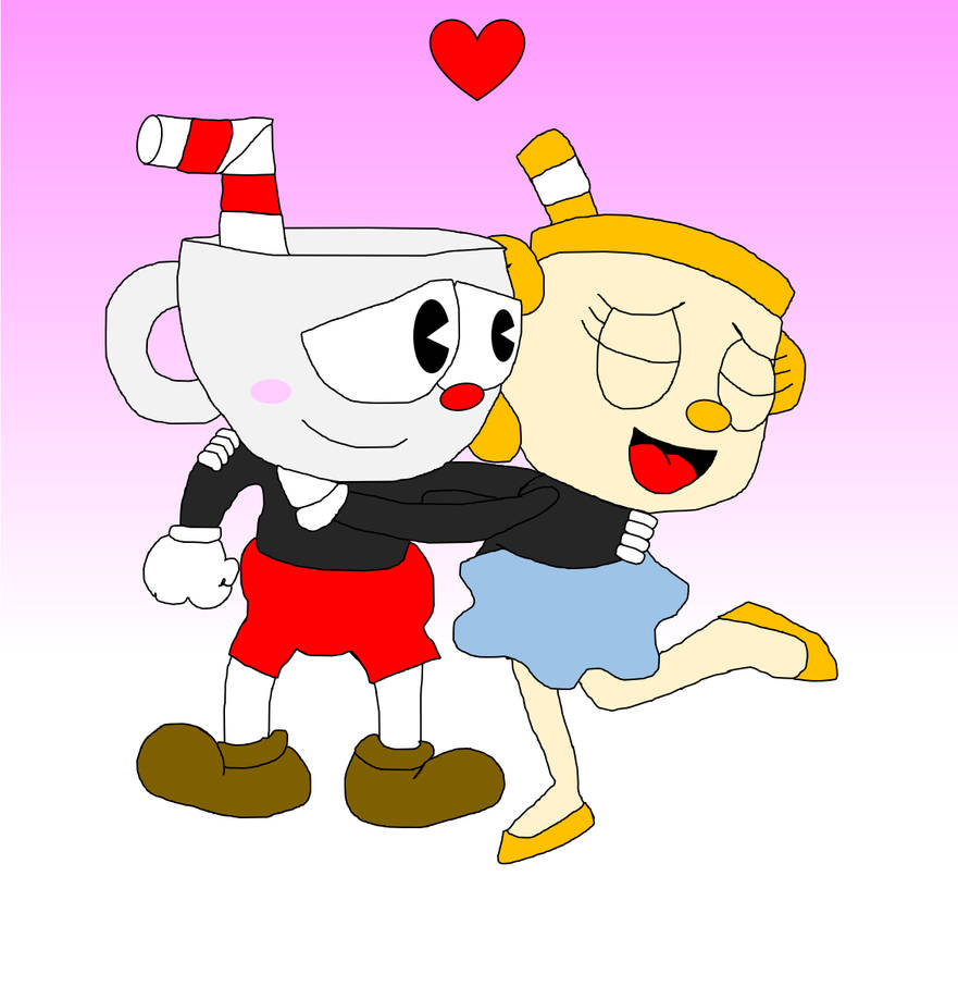 Cuphead And Ms Chalice Cuddles By Amazingangus76 On Deviantart