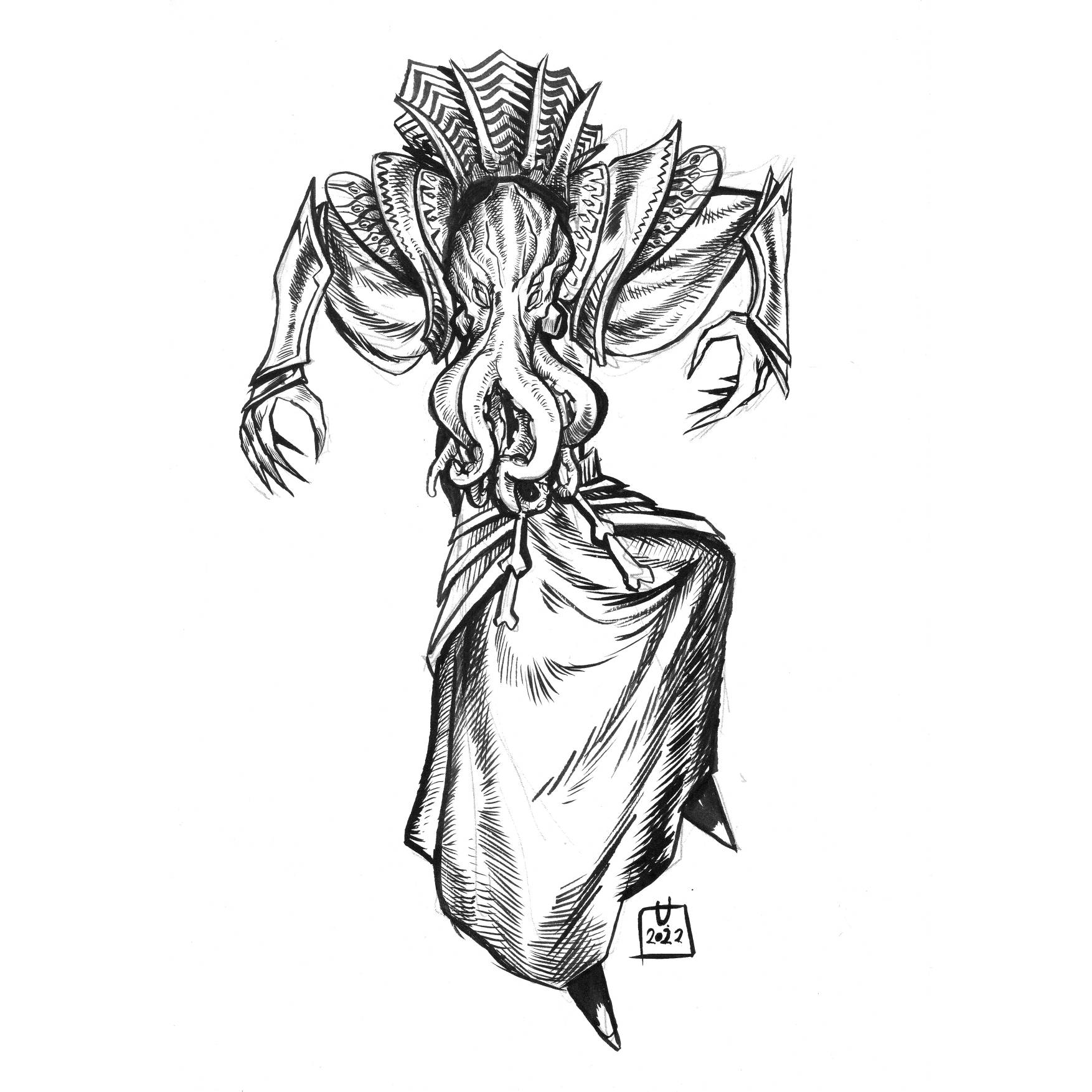 Day 4 Mind Flayer By Carloscara On Deviantart