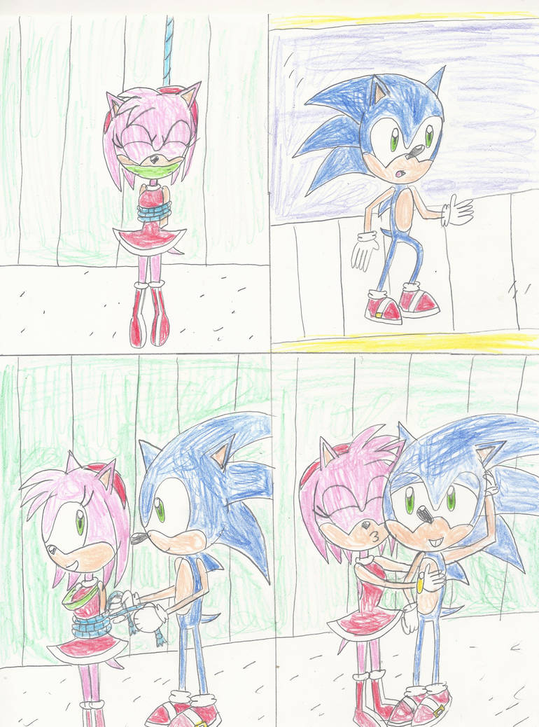 Sonic Saves Amy Comic By Erin Gamer 90 On Deviantart