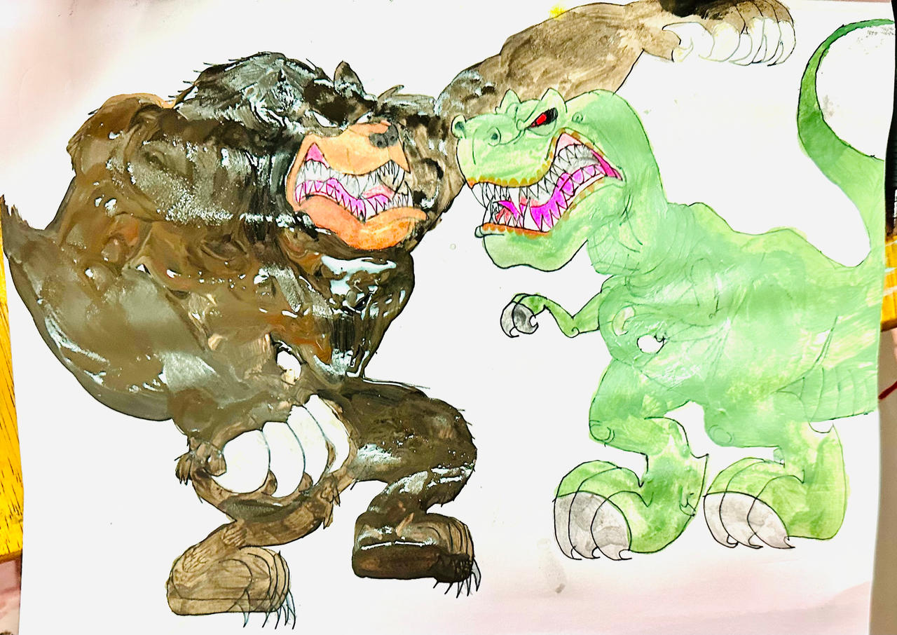 Rexzilla Vs Bearstrong by masonmdaythetrex on DeviantArt Rexzilla Vs Bearstrong by masonmdaythetrex on DeviantArt