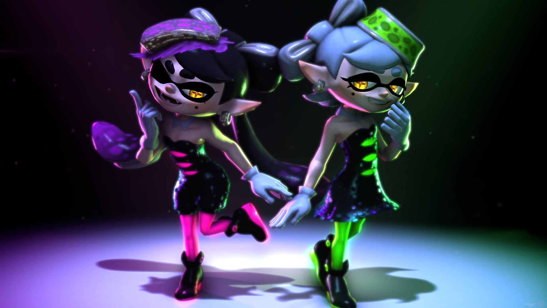 Splatoon Squid Sisters By Megas360 On Deviantart