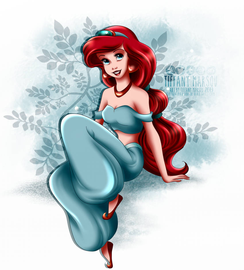 Crossover Ariel As Jasmine By Tiffanymarsou On Deviantart