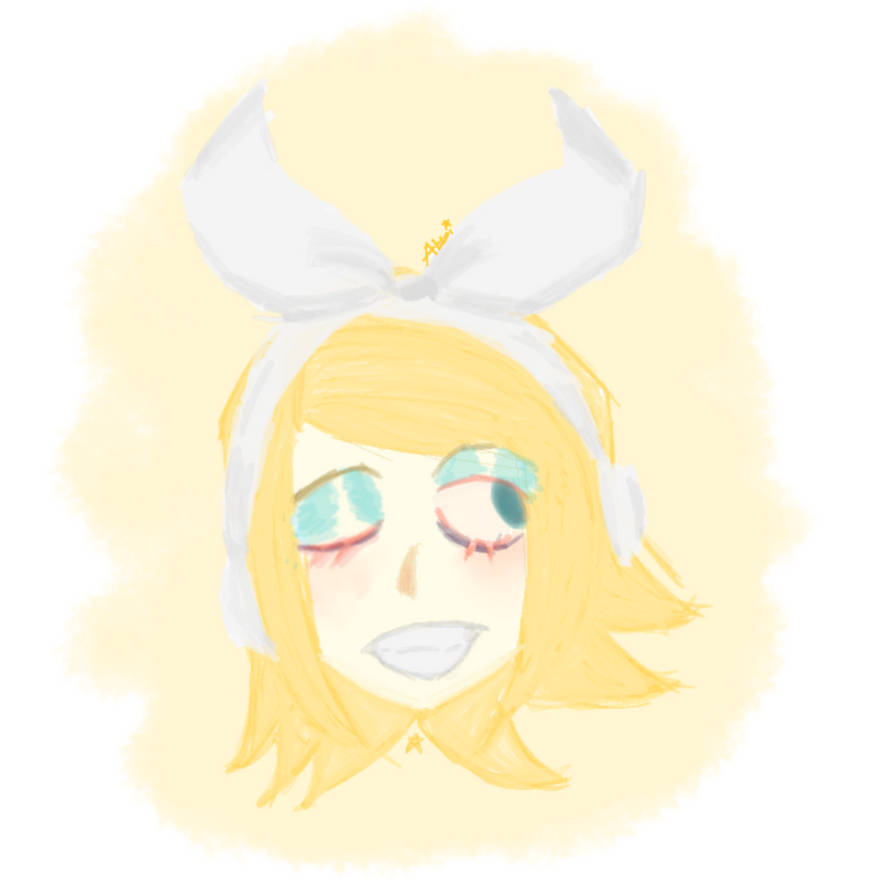 Rin Kagamine Redraw By Stuckontopthemoon On Deviantart