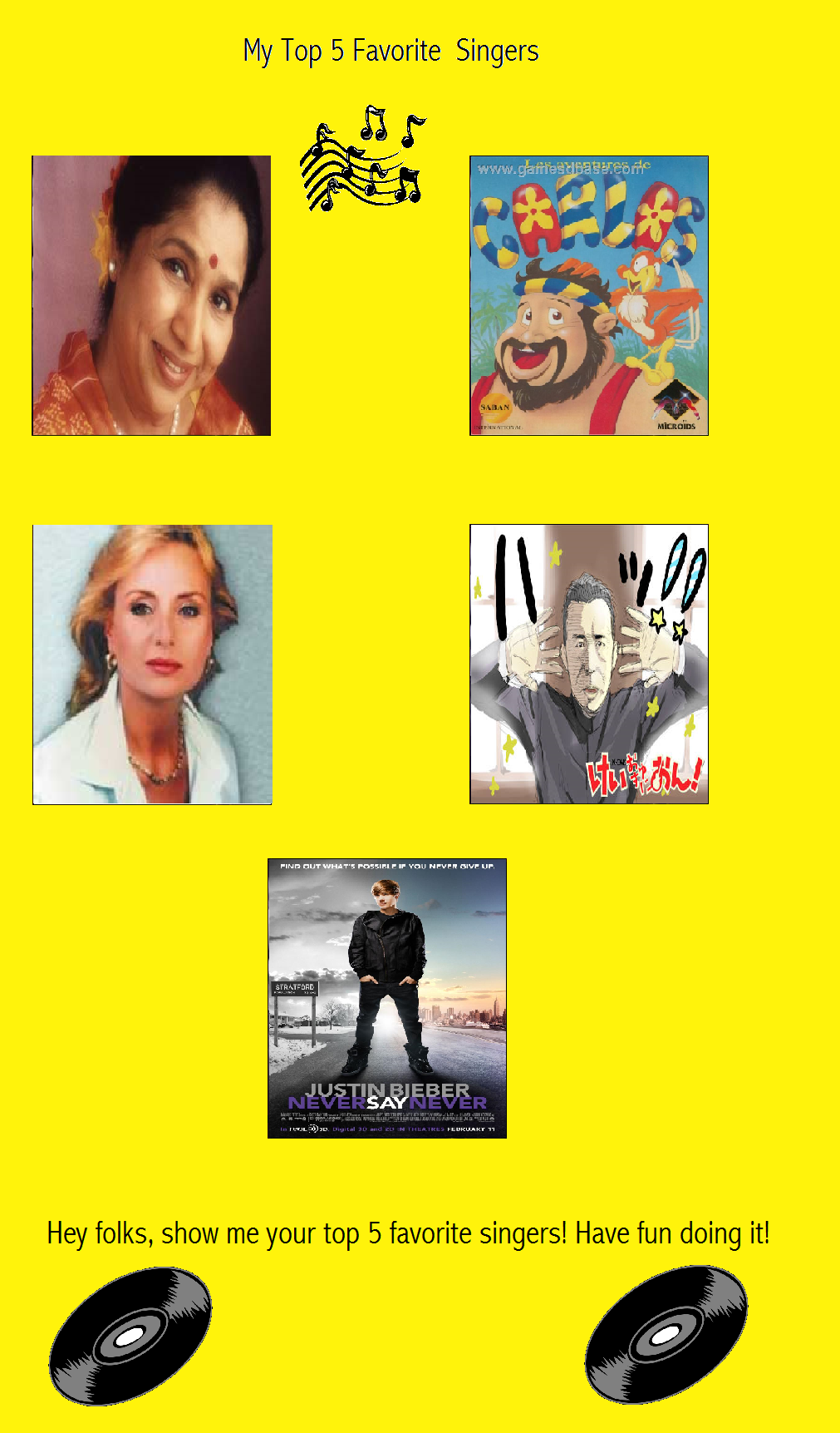 my top 5 favorite singers meme by J-Cat on DeviantArt my top 5 favorite singers meme by J-Cat on DeviantArt