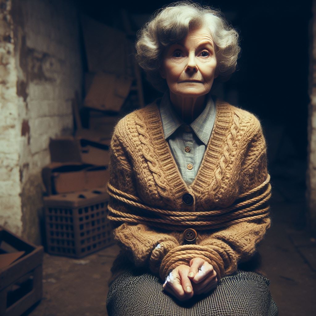 Granny Tied Up In The Basement 05 By Ingod On Deviantart