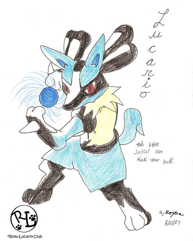 Lucario Foo By Riolu Lucario Club On Deviantart