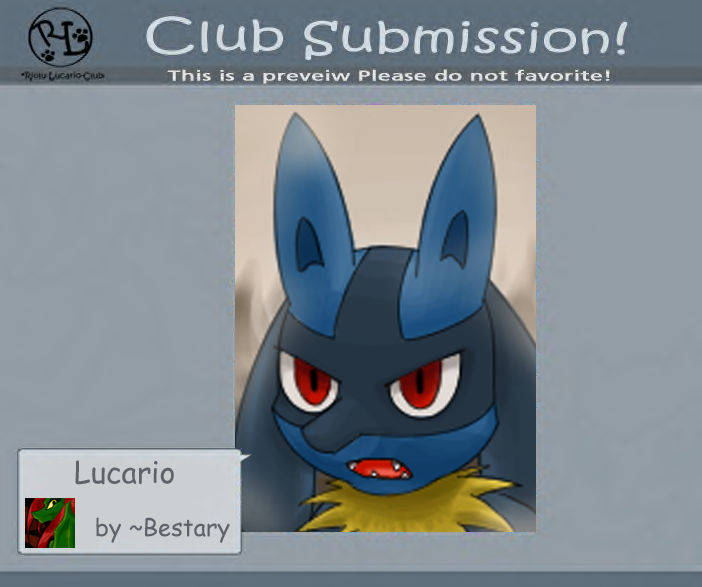 Lucario By Bestary By Riolu Lucario Club On Deviantart