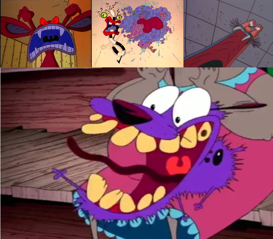 Aaahh Real Monsters Scaring On Courage By Jamartone On Deviantart