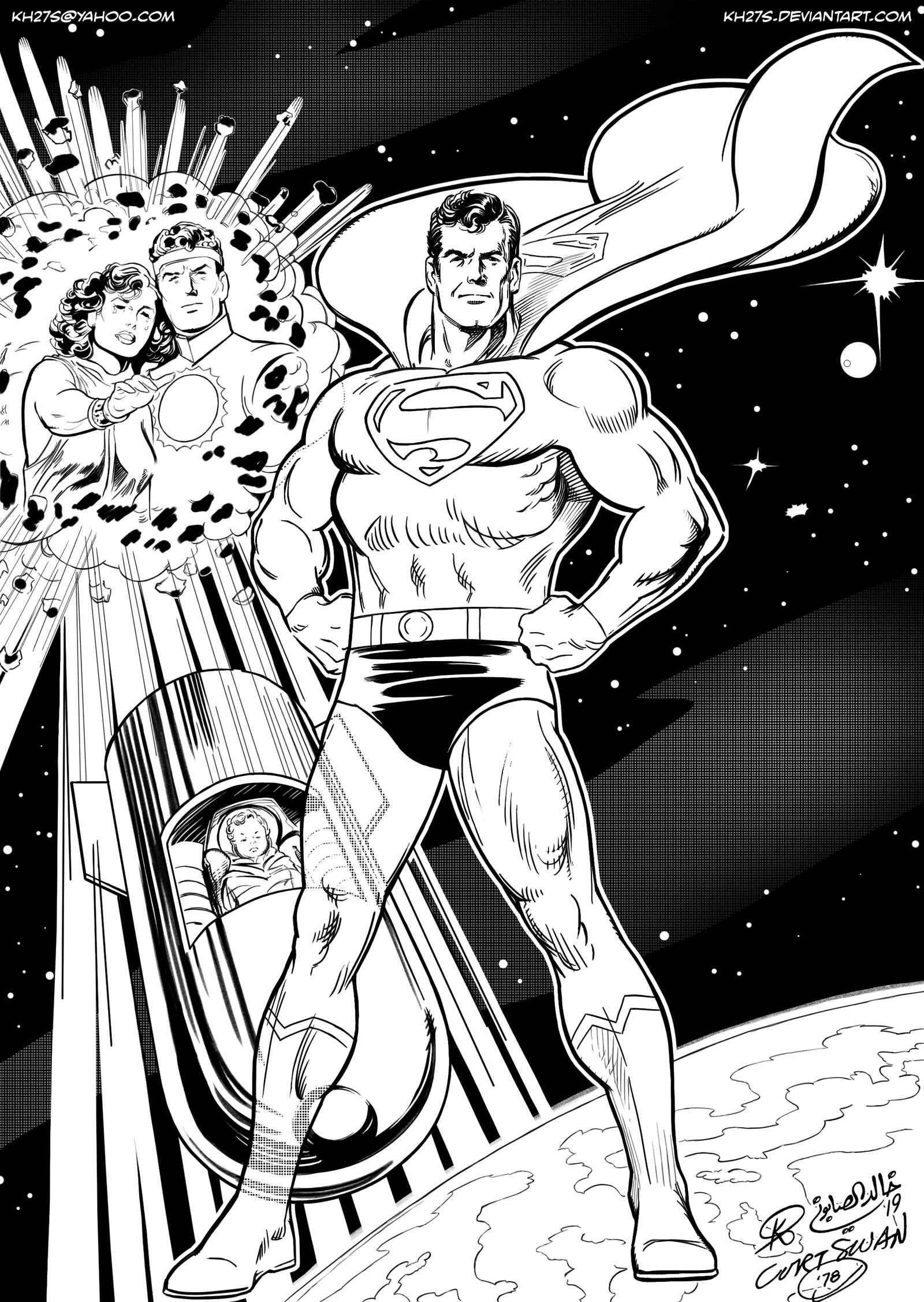 The Last Son Of Krypton Inks By Kh27s On Deviantart