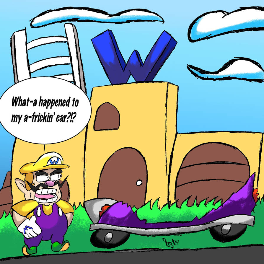 Warios Freaking Car By Geofftoonz On Deviantart