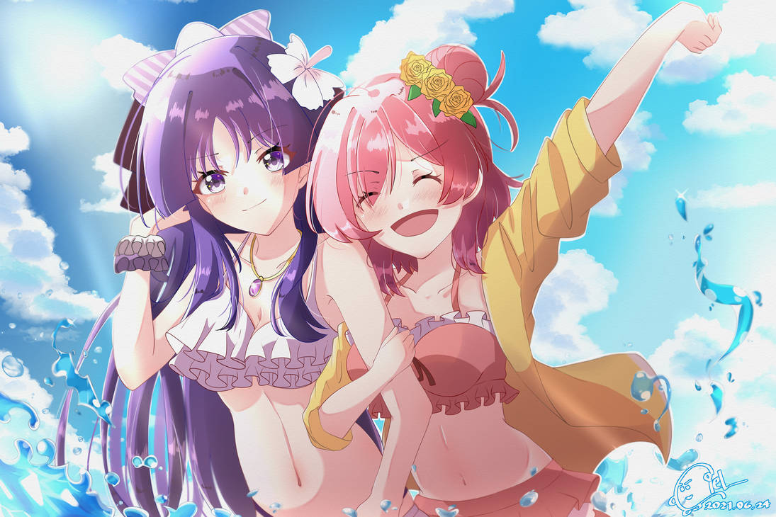 Fanart Assault Lily Yuyu Riri By Cielth2525 On Deviantart