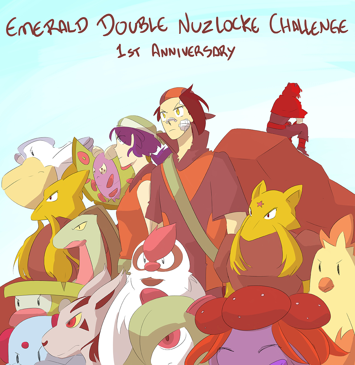 Emerald Double Nuzlocke 1st Anniversary By Mizj On DeviantArt emerald-double-nuzlocke-1st-anniversary-by-mizj-on-deviantart