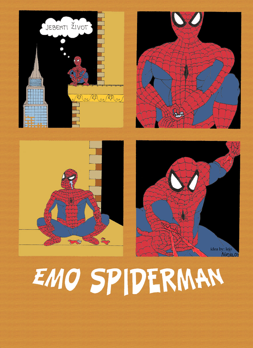 Emo spiderman by zechic on DeviantArt
