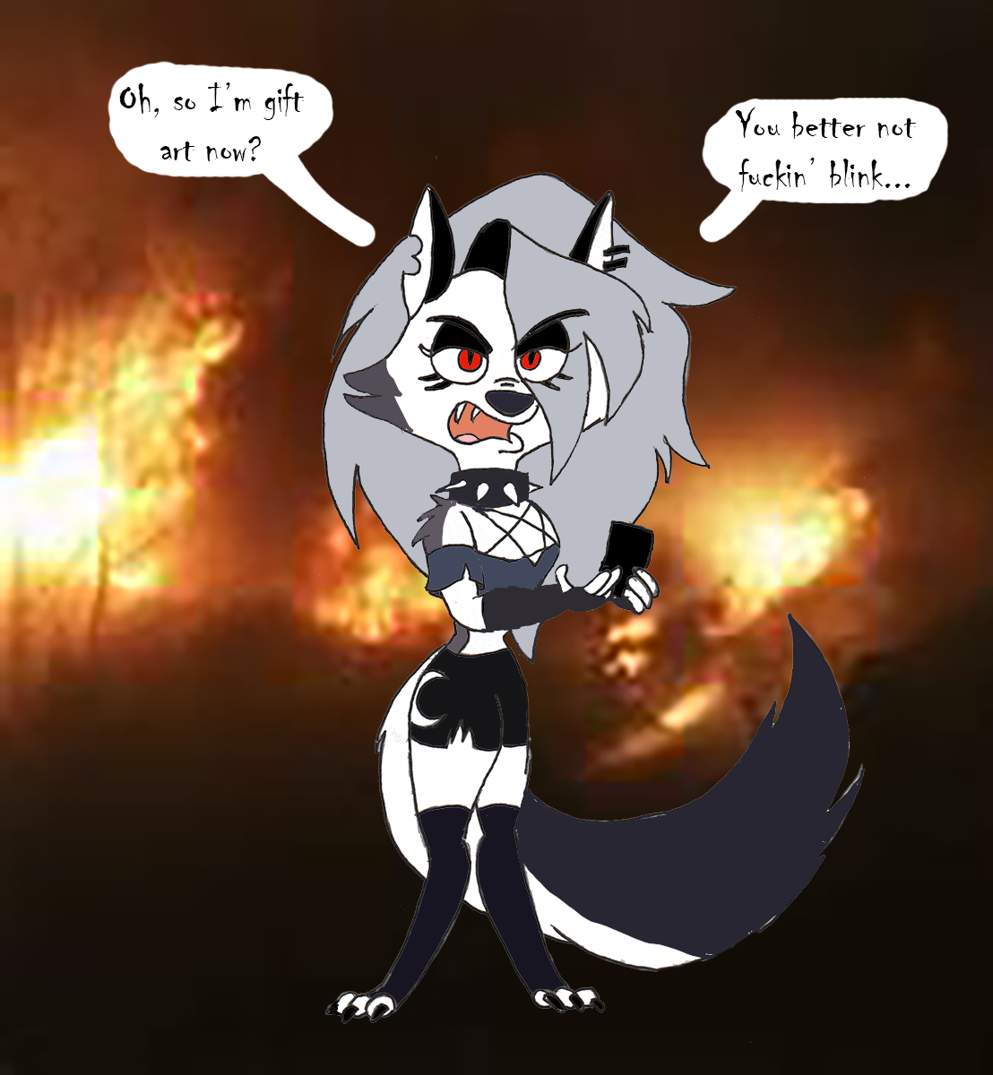 T Art Loona The Hellhound By Trey Vore On Deviantart